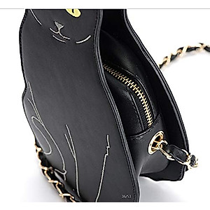 Womens Cat Crossbody Purse Bags Animal Cat Chic Clutch Shoulder Bags