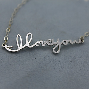 Joelle Jewelry Design Handwriting Bracelet Personalized Memorial Signature Bracelet Custom signature bracelet - 925 Sterling Silver