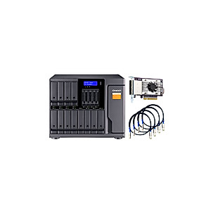 QNAP TL-D1600S 16 Bay SATA 6Gbps JBOD Storage Enclosure.PCIe SATA Interface Card (QXP-1600eS) Included
