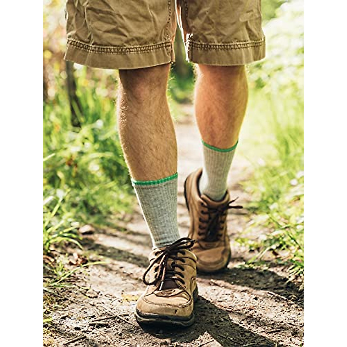 Insect Shield Sport Crew Sock, Stretchy and Comfortable Crew Socks with Padding and Tick Protection