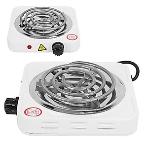 1000W Electric Burner, Electric Heater Stove, Stainless Steel Burner, Electric Stove, Portable for Home Dormitory Cooking Boiling Water