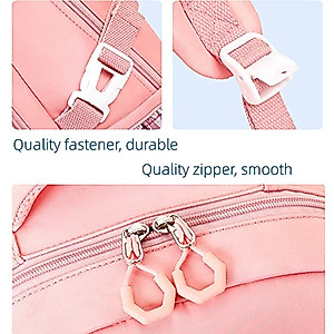 Wuxi Women Girls' schoolbag fashion leisure backpack Student College Backpack(Pink)