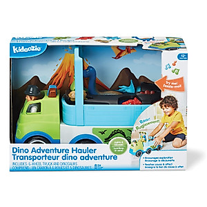 Kidoozie Dino Adventure Hauler - Interactive Vehicle & Playset with Lights & Sounds!