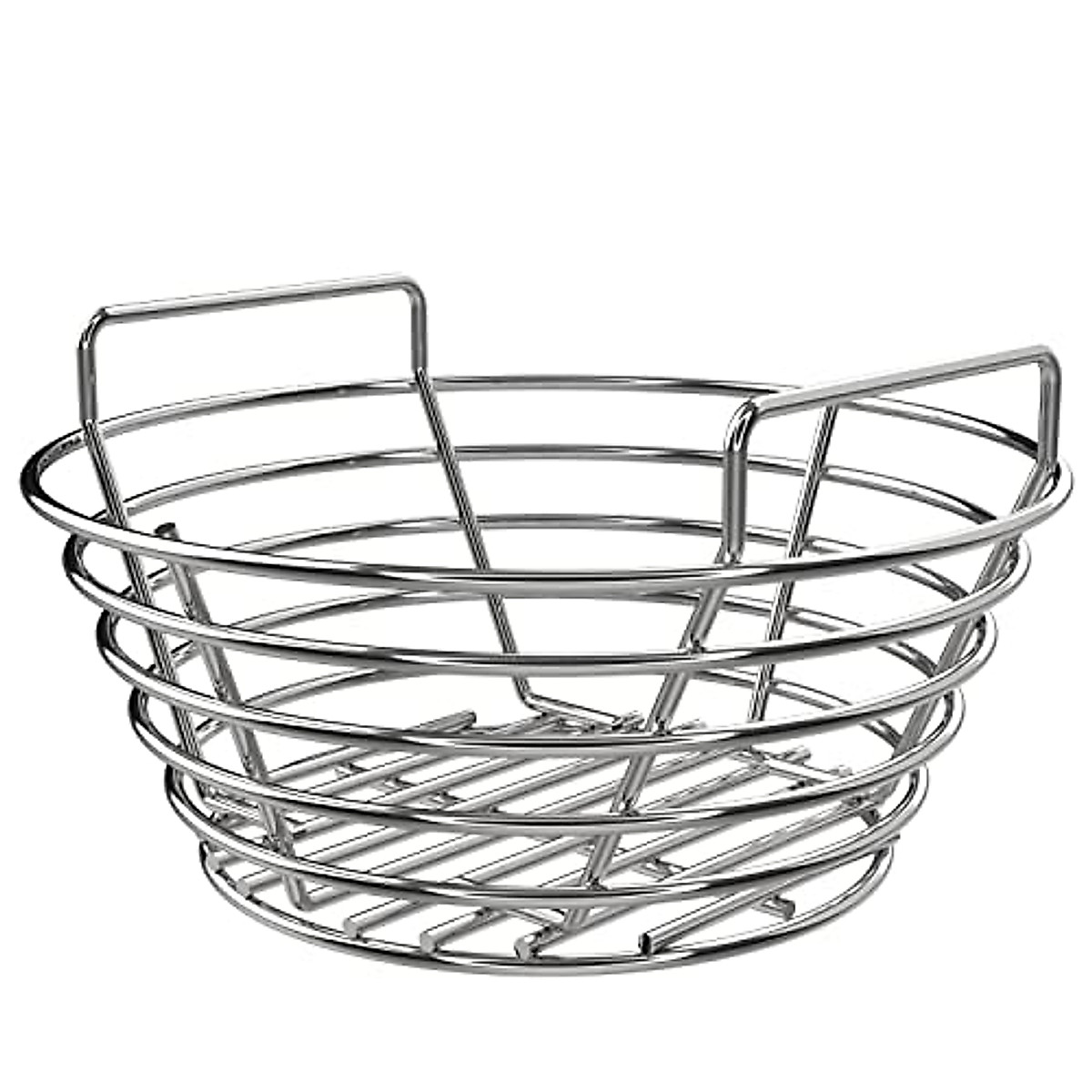 EasiBBQ 10-inch Charcoal Ash Basket for Small Big Green Egg, Kamado Joe Classic and Other Similar Grills, Heavy Duty Stainless Steel.