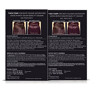 John Frieda Precision Foam Colour, Deep Cherry Brown 3VR, Full-coverage Hair Color Kit, Anti-Fade Gray Coverage, Deep Color Saturation Hair Dye, Pack of 2