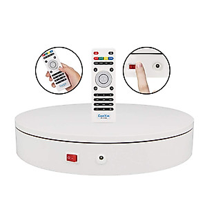ComXim 360 Photography Turntable 12.6in, Rotating Display Stand 88-200lbs Capacity, Motorized Electric Spinning Stand for Products Display ,Remote Control Platform Control Angle ,Speed and Direction