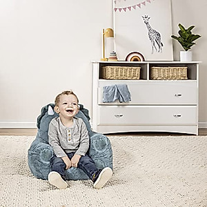 Cuddo Buddies Dinosaur Toddler Chair Plush Character Kids Chair Comfy Pillow Chair for Boys and Girls, 19 in x 20 in x 16 in