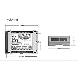 Taidacent Automatic Water Level Controller Water Pump Controller Water Tank Automatic Filling System Either to Fill or Empty a Tank Two Non Contact Water Tank Water Level Sensors 1 Meter Cable