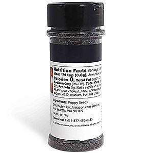 Amazon Brand - Happy Belly Poppy Seeds, 3.5 ounce (Pack of 1)