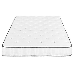 Olee Sleep Foam 10 Inch Milky Way Tight Top Hybrid Mattress, Queen, Firm, Plush,White