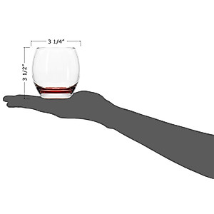 Red Co. Small 13.75 oz Multicolored Drinking Glass Set of 6 for Water, Beverage, Cocktail, Mixed Drinks