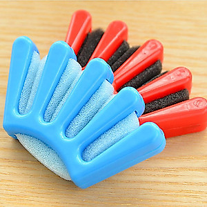 Hisight 2 PCS Sponge Hair Braiding Machine Women Lady Girls DIY French Twist Plait Hair Braiding Tool Sponge Hair Styling Clip Stick Braider Braid Tool (Red、 Blue)