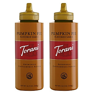 Torani Pumpkin Pie Flavored Sauce, 16.5 Ounce(2Pack)