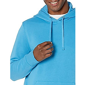 Amazon Essentials Men's Lightweight Long-Sleeve French Terry Hoodie, Turquoise Blue, Medium