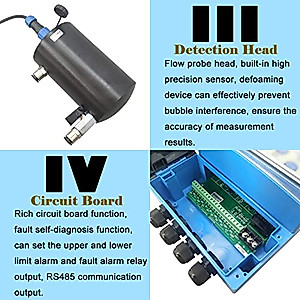 INTSUPERMAI Turbidity Meter Lab Turbidimeter Portable Turbidity Detector 0-5000NTU Measuring Range 110V with Alarm Output