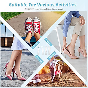 Haysandy 2 Pairs High Heel Cushion Inserts Women and 6 Pcs Gel Heel Pads, 3/4 Insoles Transparent Shoe Fillers Clear Gel Shoe Inserts for Women and Self Adhesive Soft Silicone for Ladies Sandals