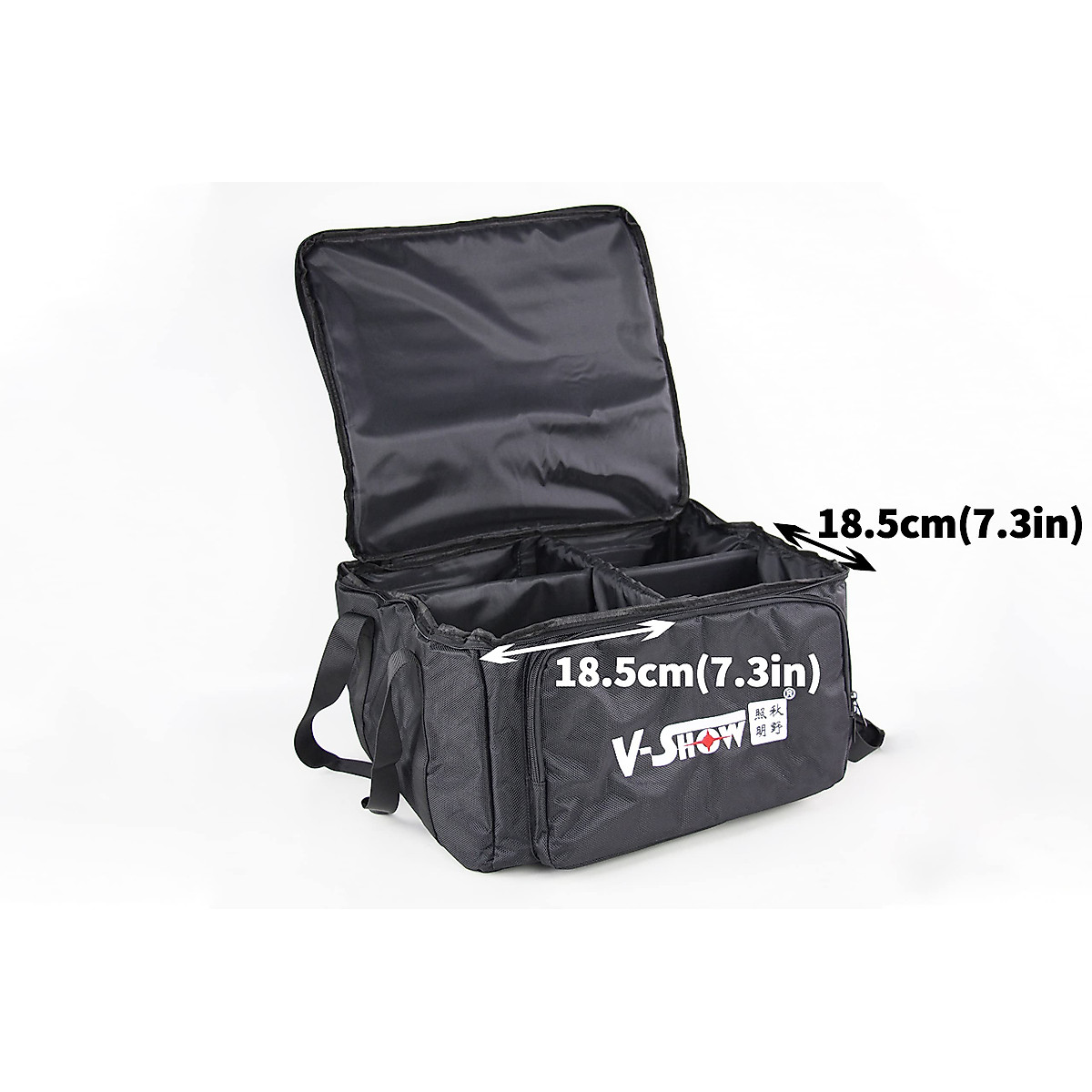 V-Show Portable Carry Bag for Wireless Battery Uplights - Durable Soft-Sided Bag for 4 Freedom Par Light fixtures, for DJ Wedding Party Par light