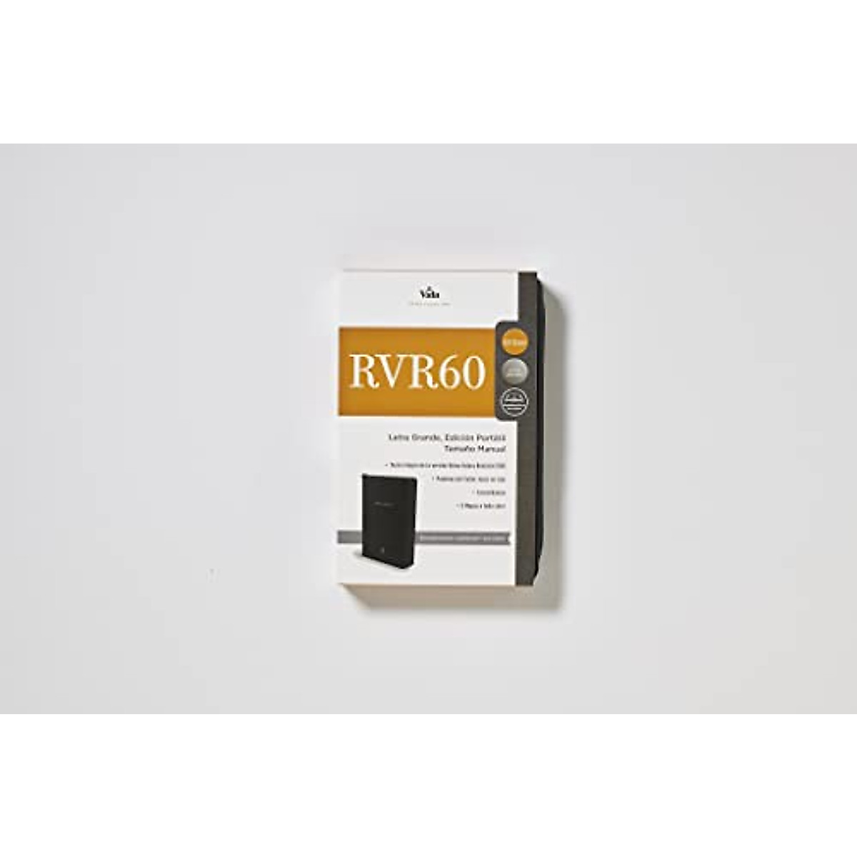 RVR60, Santa Biblia, Letra Grande, Tamaño Compacto, Leathersoft, Negro, Palabras de Jesús en Rojo (Spanish Edition)