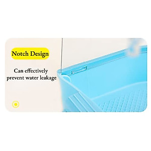 Bird Bath Cage Come with Water Injector, Cleaning Pet Supplies Cockatiel Bird Bathtub with Hanging Hooks for Small and Medium Birds Parrots Spacious Parakeets Portable Shower for Most Birdcage