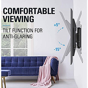 Mounting Dream TV Wall Mount TV Bracket for Most 42-90 Inch TV, UL Listed Full Motion TV Mount with Articulating Arms, Max VESA 800x400mm 132 lbs. Loading, Fits 16", 18", 24" Studs MD2298-XL