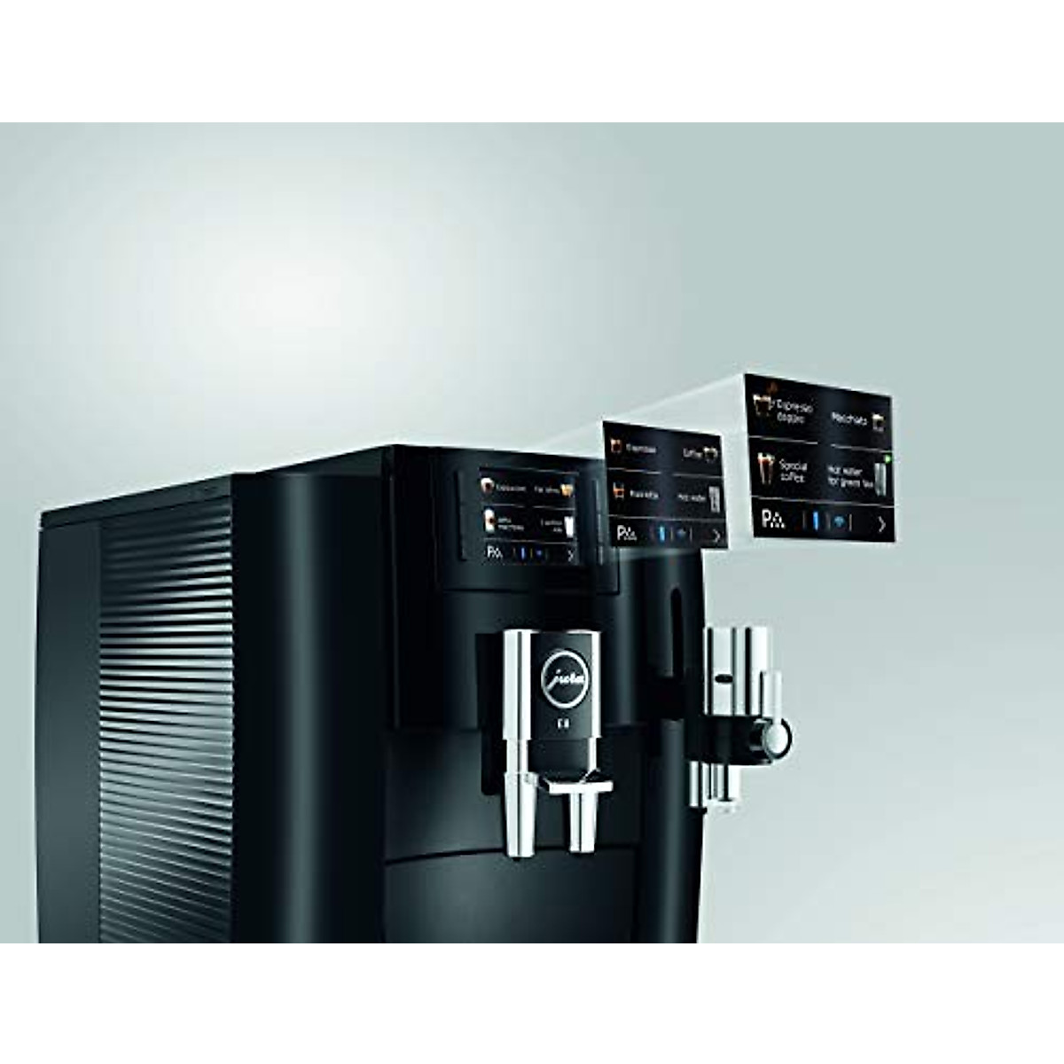 Jura E8 (NAA) 4th Gen Automatic Coffee Machine (Piano Black)