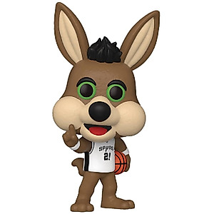 POP NBA Mascots: San Antonio - The Coyote Funko Pop| Vinyl Figure (Bundled with Compatible Pop Box Protector Case), Multicolor, 3.75 inches
