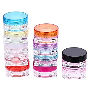50pcs Square Bottom Cream Box Travel Makeup Containers Cream Containers Jar Travel Cream Containers Cosmetic Cream Containers Travel Cosmetic Containers Cream Lotion Containers