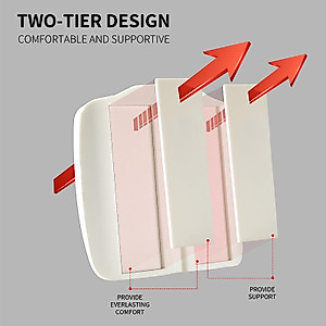 QYILAY Car Memory Foam Heightening Front Seat Cushion for Short People Driving, Hip(Coccyx/Tailbone) and Lower Back Pain Relief Butt Pillows, Adult Booster Seat for Car. (Black)