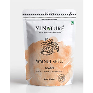 minature Combo of Three- Aloe Vera Powder, Orange Peel Powder and Walnut Shell Powder - Skin Care - 227 g Each