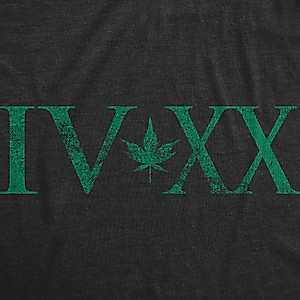 Mens IVXX 420 T Shirt Funny Graphic Weed Tee Cannabis CBD Pot 420 Gift for Stoners Mens Funny T Shirts 420 T Shirt for Men Novelty Tees for Men Black S