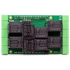 Eight RELAYS 8-Layer Stackable HAT for Raspberry Pi