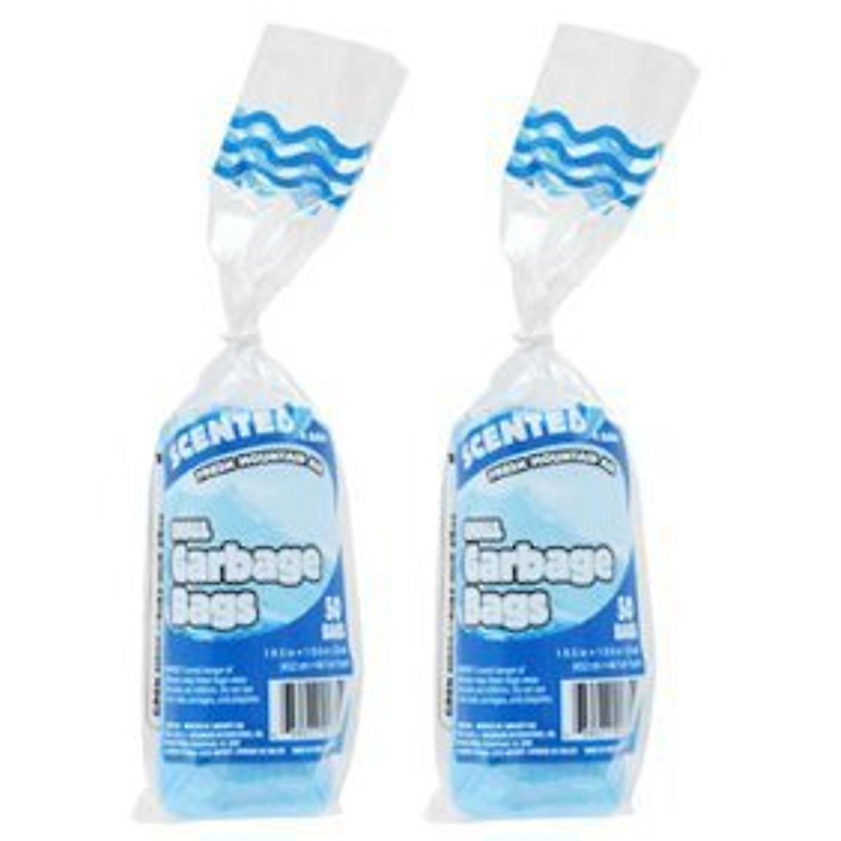 Scented 4 Gallon Garbage Bags - Small Wastebasket Bags - 2 Packs of 50 Bags (Fresh Mountain Air) by Greenbrier