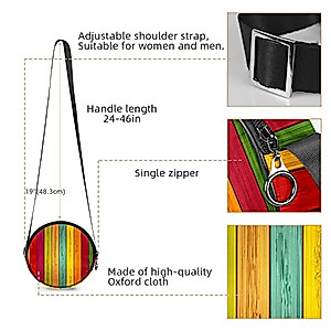 NigelMu Crossbody Bags for Women,retro colorful wood pattern,Travel Bag Purses and Handbags Shoulder Bag Messenger Bag