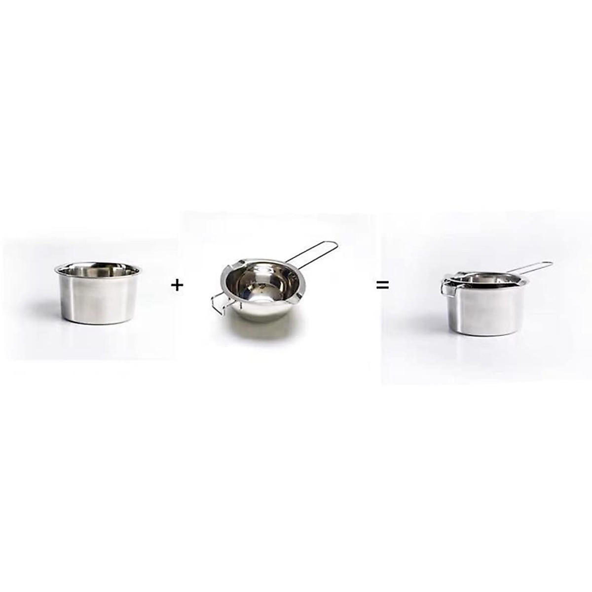 Beuiouer Chocolate Melting Pot (304 Stainless Steel) 400Ml Double Boiler Butter