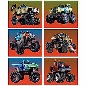 Monster Truck Poster Prints - Monster Truck Wall DéCor, Set Of 6 (8 Inches X 10 Inches) Photos - Kids Wall Art Decor