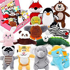 SHARLOVY Dog Squeaky Toys for Small Dogs,Stuffed Animal Puppy Toys,Cute Puppy Chew Toys for Dog Teething Toys, Pet Toys for Small to Medium Dogs,Soft Dog Toys,Plush Dog Toy Pack 12 in Gift Box