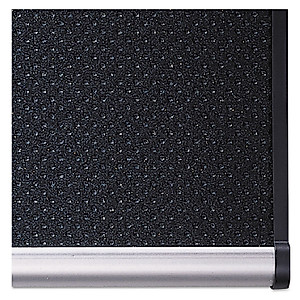 Quartet Embossed Bulletin Board, Hi-Density Foam, 72" x 48", Aluminum Frame, Black/Gray (B347A)