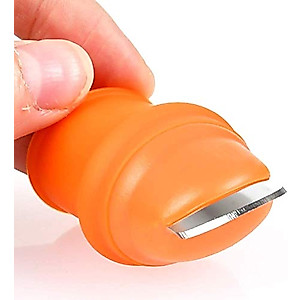 "N/A" 4 Pack Garden Silicone Thumb Knife Separator Finger Knife Harvesting Plant Knife Plant Gardening Gifts Trim Garden Vegetable Gardening Tools