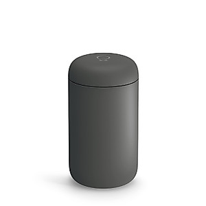 Fellow 16 oz Carter Wide Travel Mug - Wide Mouth Vacuum-Insulated Stainless Steel Coffee Mug - Tea and Coffee Tumbler - Travel Coffee Mug with Ceramic Interior - Slate Grey