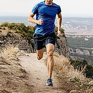 BVNSOZ Men's Workout Shirts Moisture Wicking Athletic Shirts for Men Quick Dry Active Men's Gym T Shirts