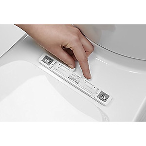 KOHLER 5588-0 Purefresh Elongated Nightlight, Grip-Tight Bumpers, Quiet-Close Release Hinges, Quick-Attach Hardware, No Slam Toilet Seat, White