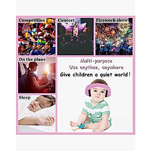 Baby Infant Ear Defenders Newborn Noise Cancelling Headphones Adjustable Soundproof Earmuffs Sleep Earmuffs for 0-3 Yrs