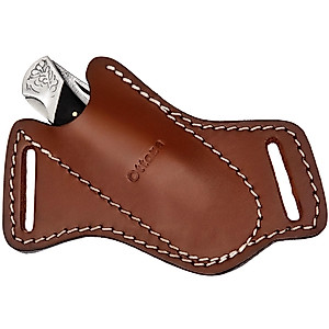 Ottoza Leather Knife Sheath for Belt Cross Draw Knife Sheath Leather Pocket Knife Sheath Leather Folding Knife Sheath 5 inch Knife Sheath Pocket Knife Holster Pocket Knife Holder TOP Grain Leather 71