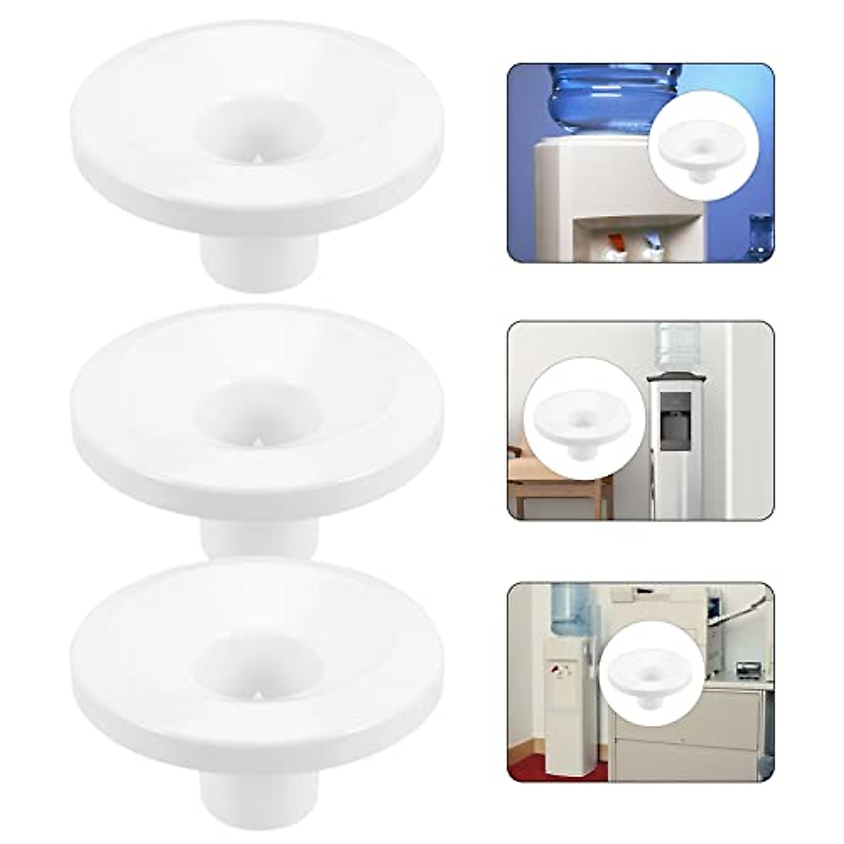 Water Fountain Smart Seat 3pcs Water Cooler Water Dispenser Water Guard Water Fountain Base Bottle Holder Replacement Part Water Dispenser Accessory Water Cooler