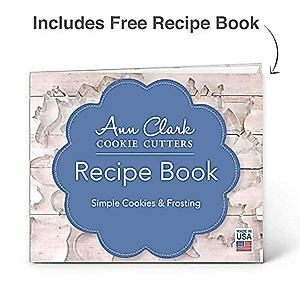 Graduation Cookie Cutter Set 5-pc with Graduation Cap, Gown, Diploma, Graduate, Shooting Star & Recipe Booklet Class of 2022 Graduation Cookie Cutters by Ann Clark