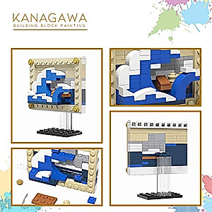 The Great Wave Off Kanagawa-Most Famous Paintings in The World Building Kit Model MOC Building Blocks Toy,Gift Toys(117 PCS)