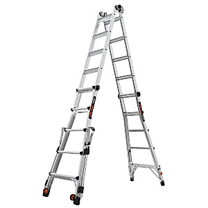 Little Giant Ladders, Epic, M22, 22 foot, Multi-Position Ladder, Aluminum, Type 1A, 300 lbs weight rating, (16822-818)