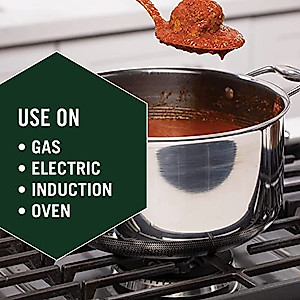 HexClad 6 Piece Hybrid Nonstick Pot Set, 2, 3, and 8 Quart Pots with Glass Lids, Dishwasher and Oven Safe, Works on Induction and Gas Cooktops