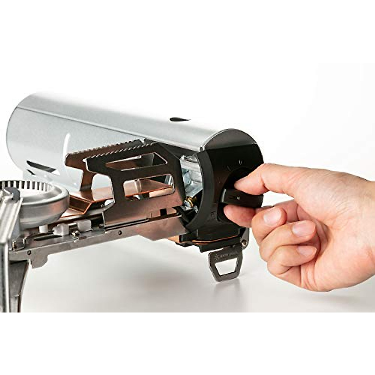 Snow Peak's Home & Camp Burner, Silver, GS-600SL-US, Designed in Japan, Lifetime Product Guarantee, Lightweight and Compact for Camping, Stable Base for Cooking, One Size