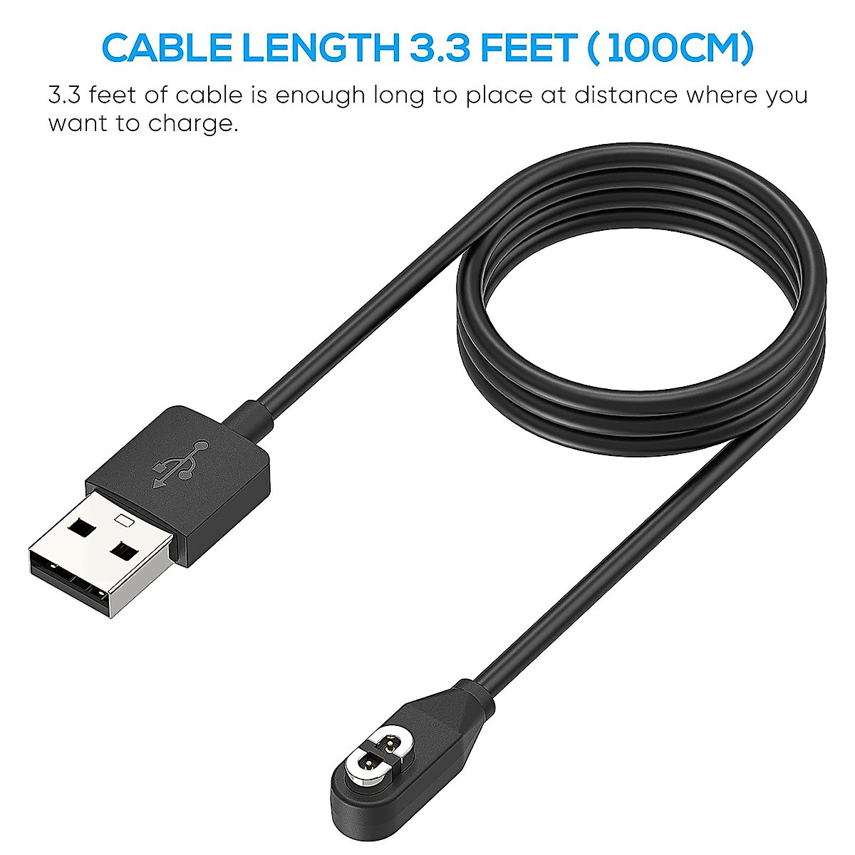 Charging Cable Replacement for AfterShokz Aeropex AS800 & Shokz OpenRun Pro & OpenRun & OpenRun Mini & OpenComm, USB Charger Cord for AfterShokz Aeropex Bone Conduction Headphones